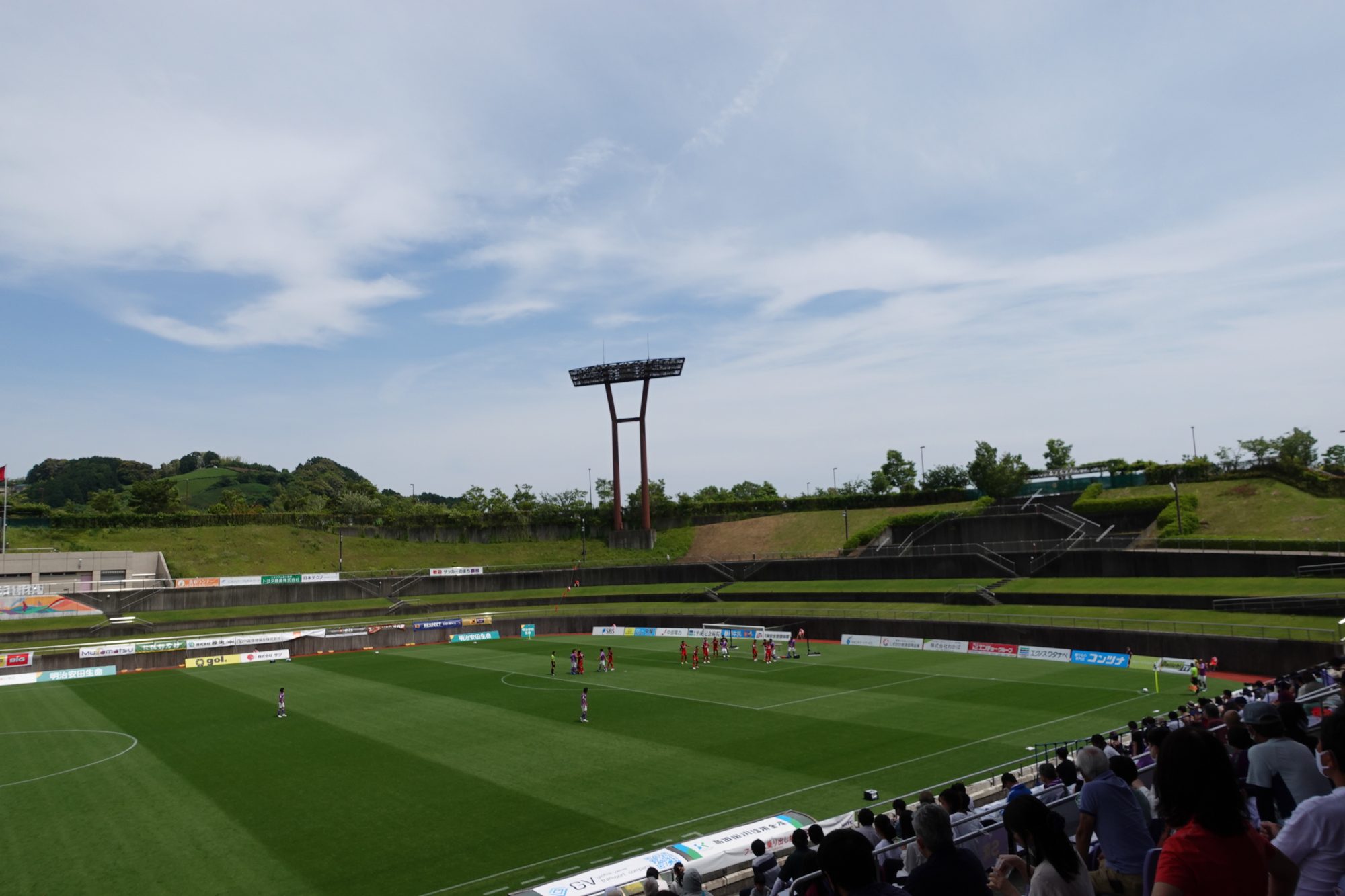藤枝総合運動公園サッカー場で観戦 - さかとり